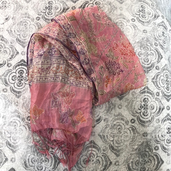 Batik Keris | Accessories | Sheer Indonesian Scarf | Poshmark